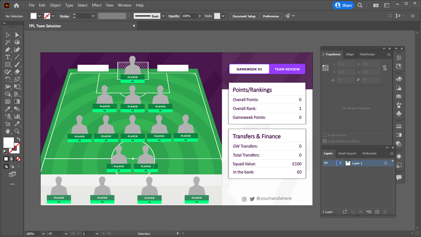 FPL Team Selection, Video Template | FPL Video Templates