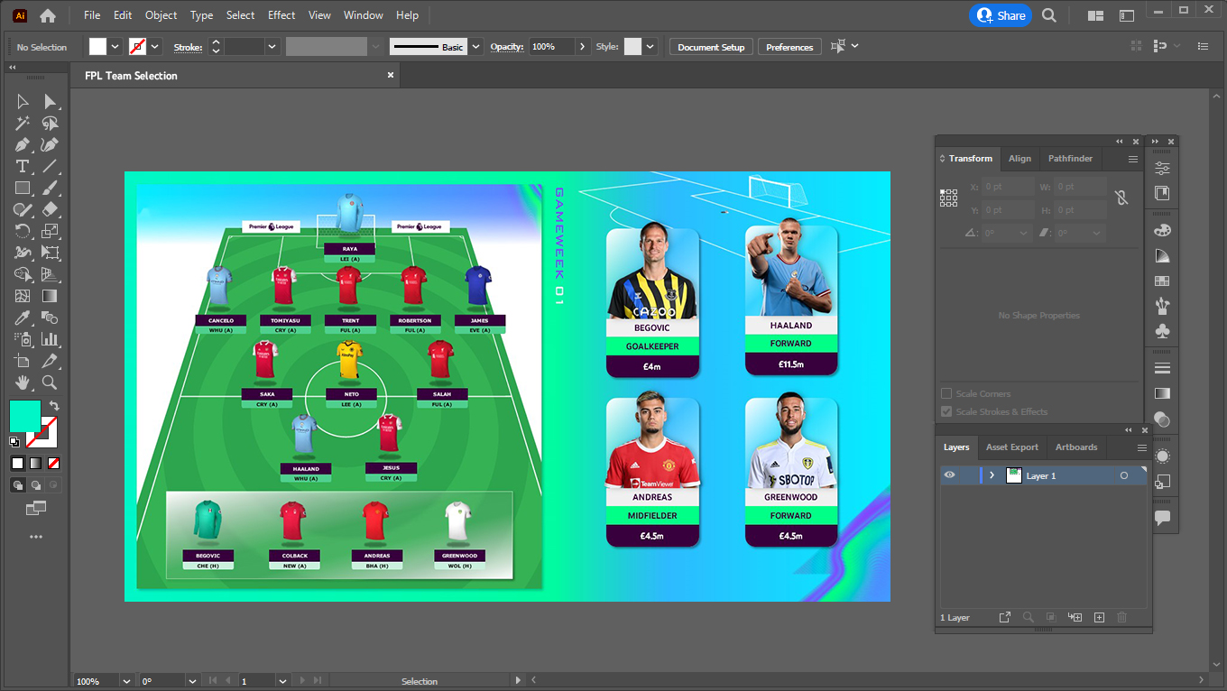 FPL Team Selection, Video Template | FPL Video Templates