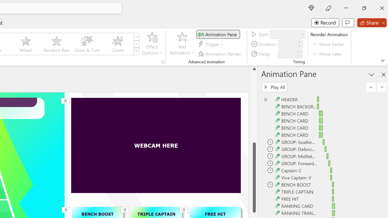 3D OBS Team Selection, Video Template | FPL Video Templates